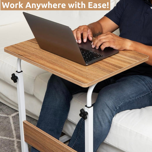 Buy Portable Laptop Stand with Wheels | Adjustable Study Table – Zaappy.com