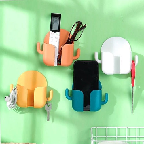 Wall Mounted Mobile Holder Rounded Type Cute Design – Zaappy.com