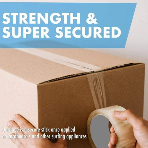 Buy Parcel Box Adhesive Seal Transparent Tape for Packing – Zaappy.com