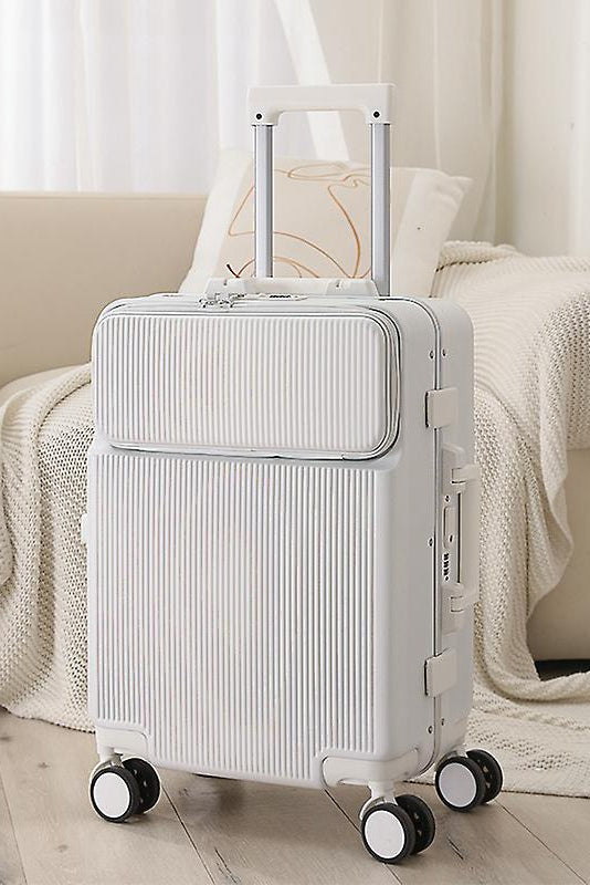 Front Opening PC Lightweight Expandable 3 Piece Luggage Set – Zaappy.com